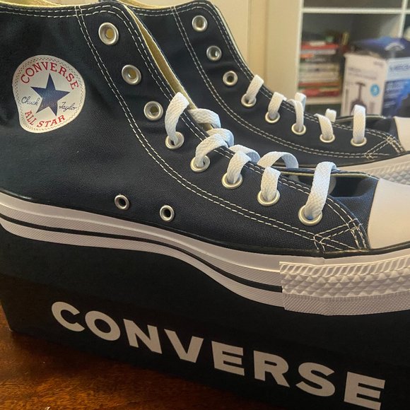 Converse | Shoes | Navy Converse Chuck Taylor Hightop | Poshmark